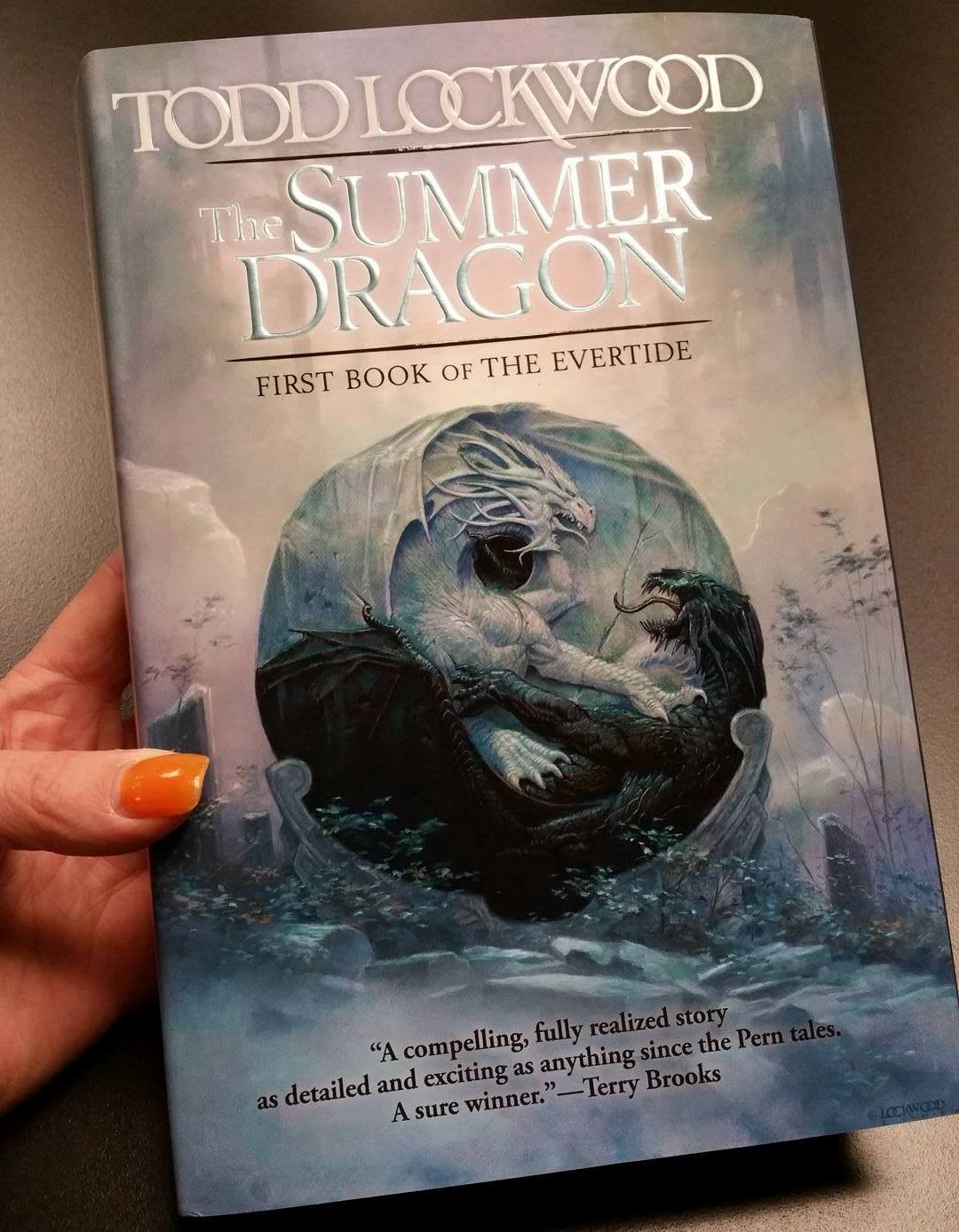 The Summer Dragon, a novel by Todd Lockwood, with cover art The ...