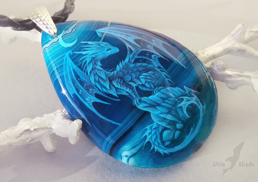 Lunar Ocean Dragon by Alvia Alcedo | Writing Dragons