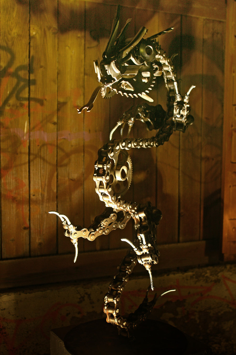 Bicycle Chain Dragon by Nikos Chitoglou | Writing Dragons